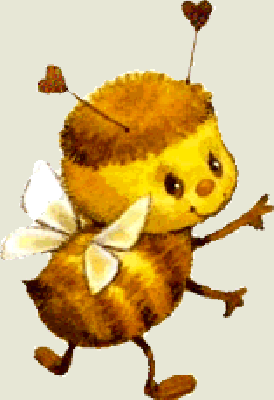 Pszczoła jadąca rowerem - Gify i obrazki na GifyAgusi.pl