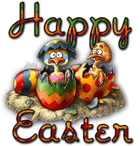 Zmieniający kolor napis Happy Easter - Gify i obrazki na GifyAgusi.pl