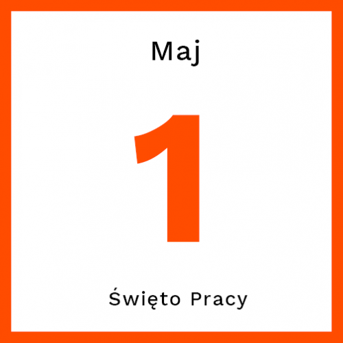 Kartka z kalendarza 1 Maj Święto Pracy - Gify i obrazki na GifyAgusi.pl
