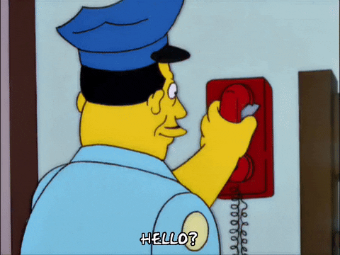 Policjant odbierający telefon - Gify i obrazki na GifyAgusi.pl