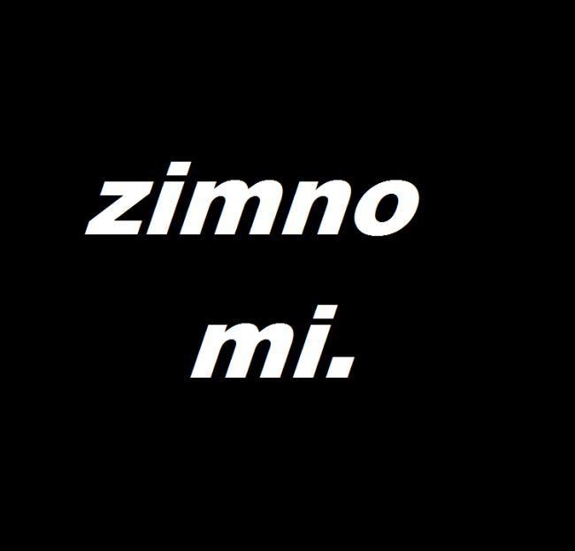 Biały napis zimno mi - Gify i obrazki na GifyAgusi.pl
