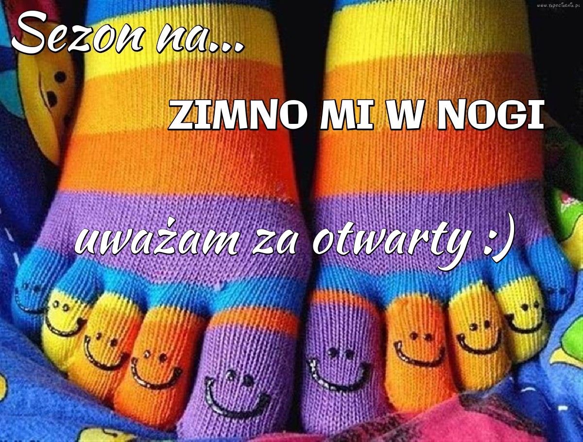 Kolorowe skarpetki otwierają sezon na zimno mi w nogi - Gify i obrazki ...