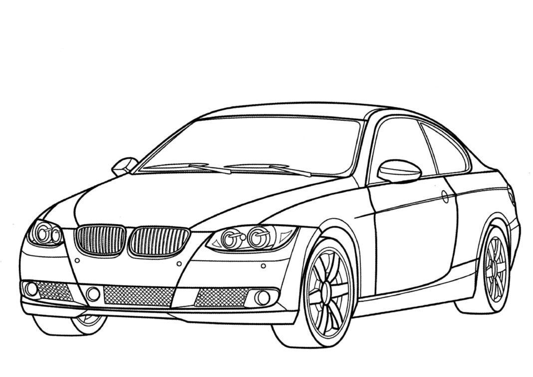 Kolorowanka samochód BMW M2 - Kolorowanki na GifyAgusi.pl