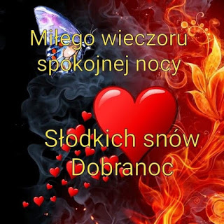 Gorące serce z pozdrowieniami na dobranoc - Gify i obrazki na GifyAgusi.pl