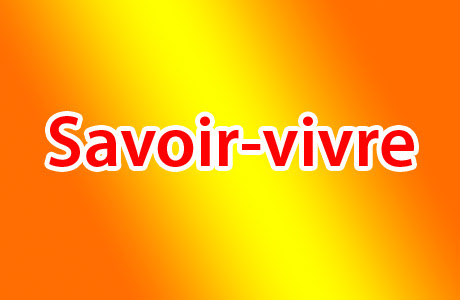 Pomarańczowa kartka z napisem savoir vivre - Gify i obrazki na GifyAgusi.pl